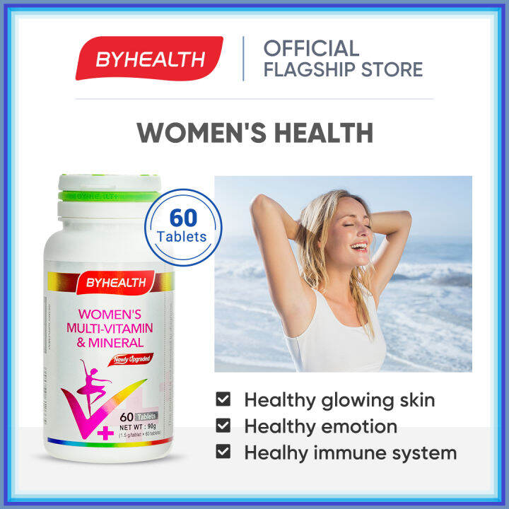 【NEW】Byhealth Women's Multivitamin and Mineral Tablets (60 Tablets) Women's Health ByHealth ...