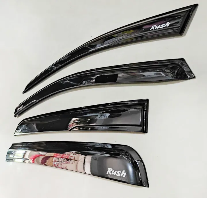 Toyota Rush 2018 to 2021 Black Rain Gutter Door Visor | Lazada PH