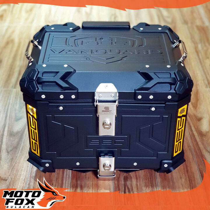 SEC 45L / 55L Alloy Top Box with Back Rest | Lazada PH