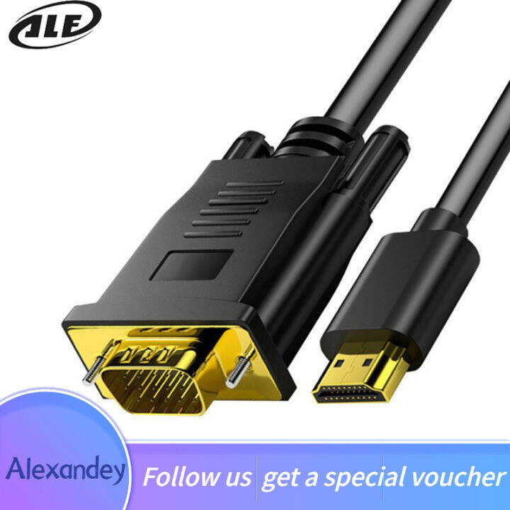 สายแปลง Hdmi เป็น Vga พร้อมชิปวิดีโอ,สายแปลง Hdmi-ใช้งานได้กับ Vga Hd สำหรับจอ Pc โปรเจคเตอร์ ...