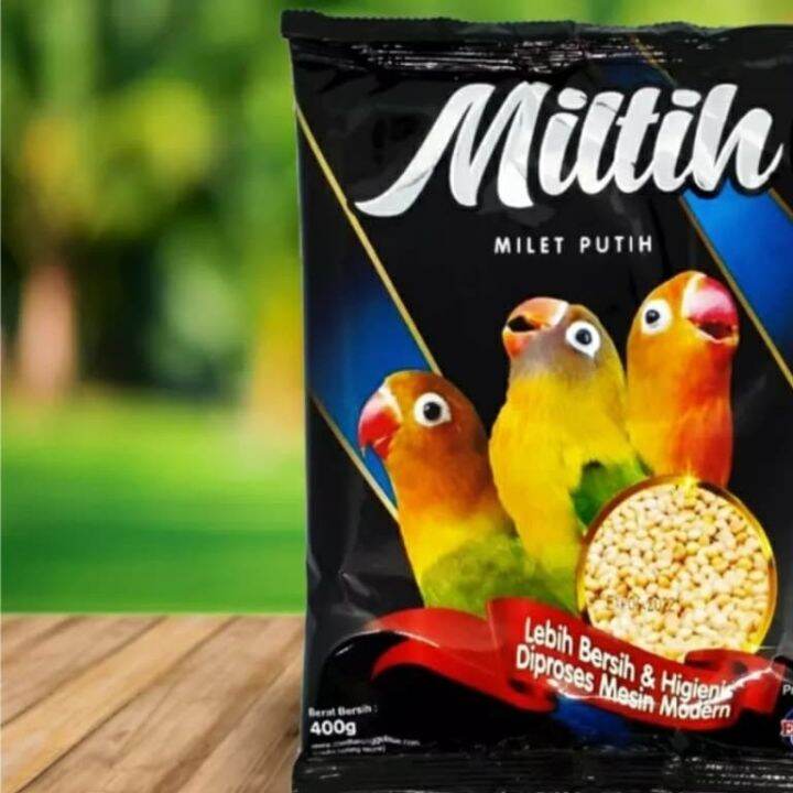 MILTIH MILLET PUTIH 400 GR EBOD PAKAN BURUNG MAKANAN BURUNG KEMASAN ...