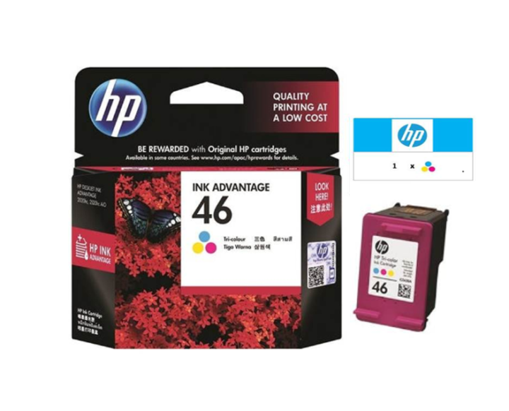HP 46 Tri-Color Original Ink Cartridge | Lazada