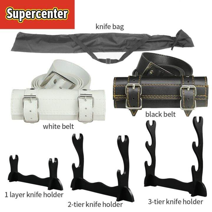 9 Katana Sword Accessories 3-layer Tool Holder Waist Belt Knife Bag Demon Slayer Sword Toy One ...