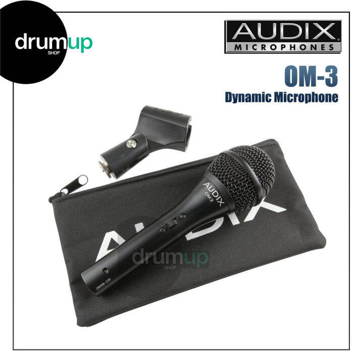 ไมโครโฟน Audix OM-3 Dynamic Hypercardioid Vocal/Instrument Microphone ...