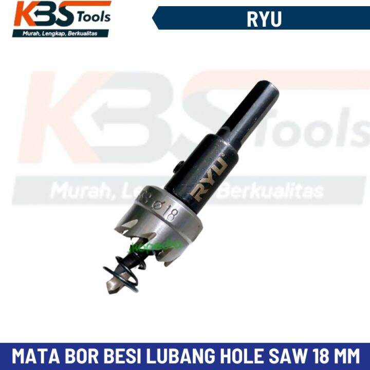 Mata Bor Besi Hole Saw 18mm RYU - Mata Bor Lubang Plat Besi 18 mm ...