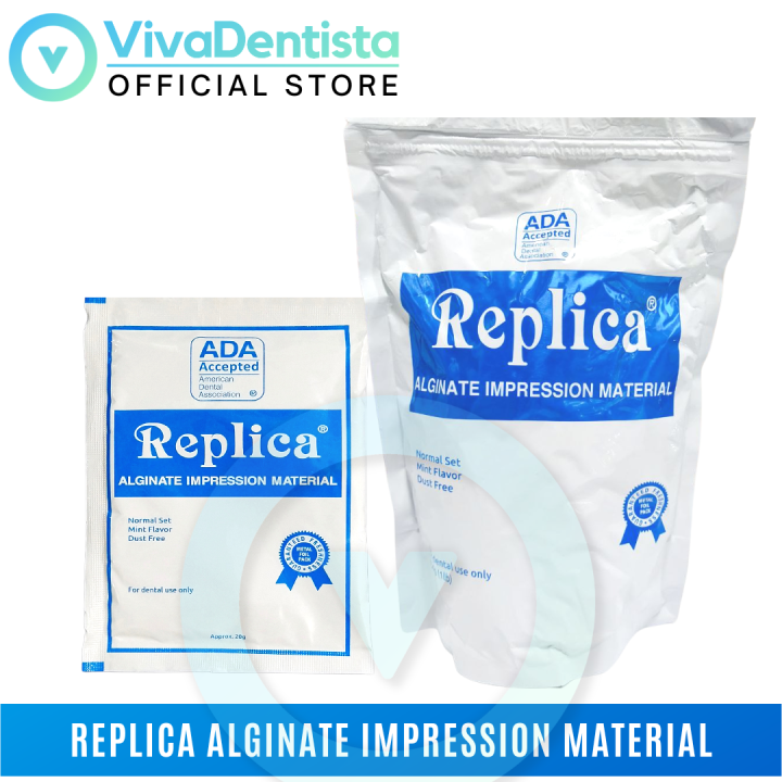 Replic.a Dental Alginate Impression Material 20g x 10packs / 454grams ...
