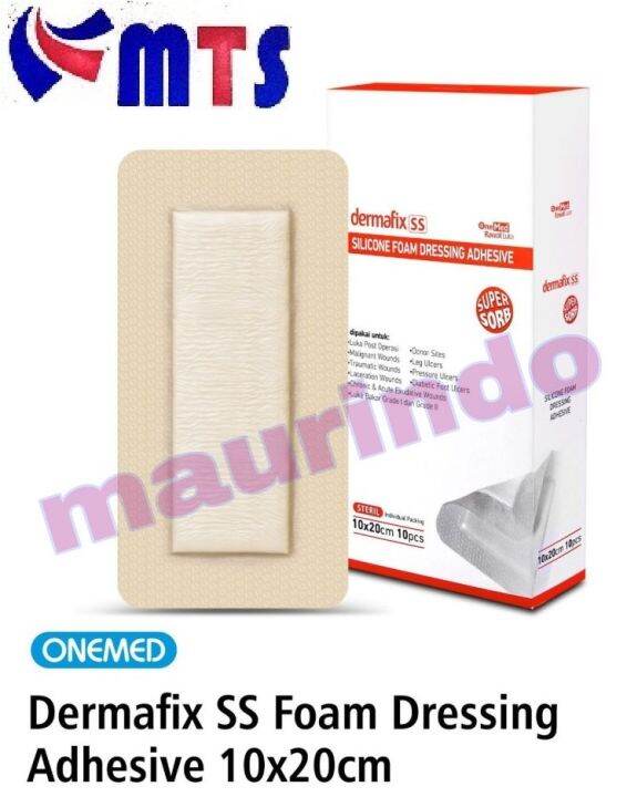 COD - Dermafix Silicone Foam Super Sorb Dressing Adhesive 10 x 20 cm 1 ...