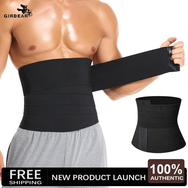 Girdear Men's girdle slimming No Closure Waist Trainer Stomach Wraps ...