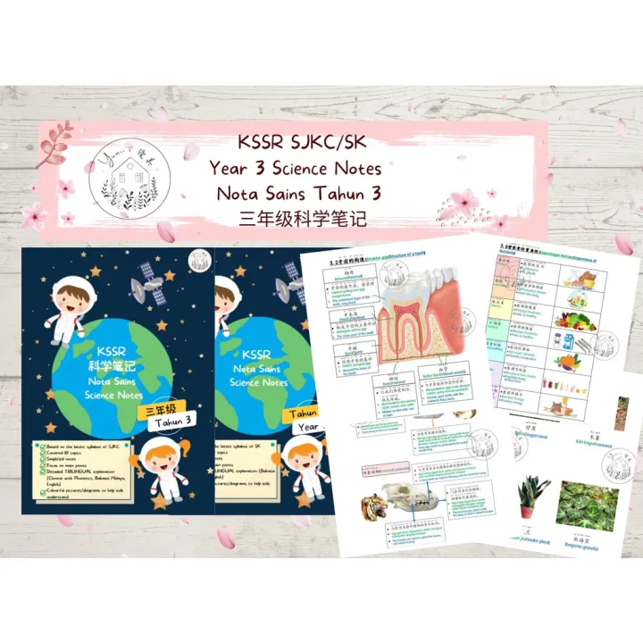 [Yumii's] KSSR SJKC/SK Year 3 Science Notes(Colour version) | Nota ...
