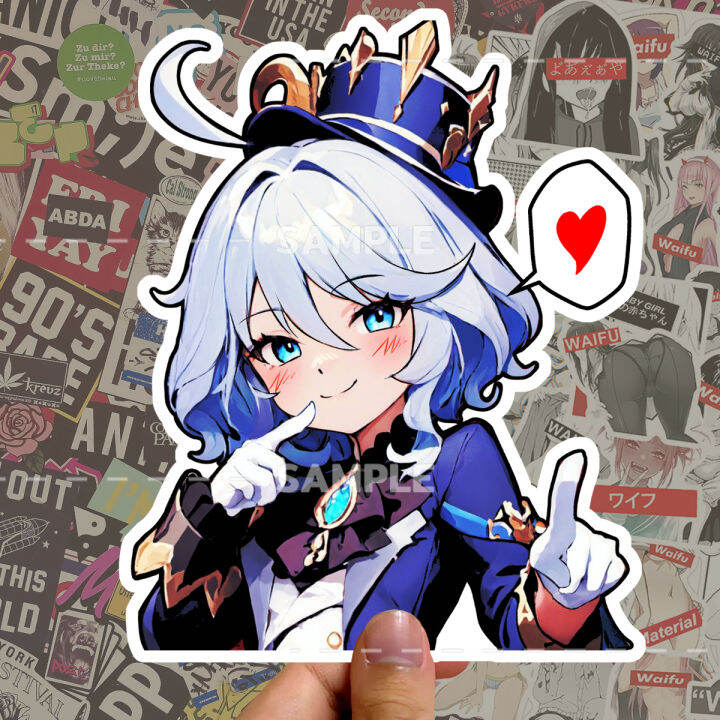 Furina Cute meme Sticker genshin impact สติ๊กเกอร์ Sticker Ver 4 เทพน้ำ ...