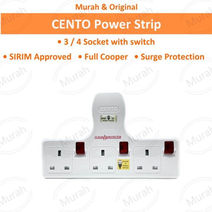 [Authorised Reseller] CENTO Surge Protection T Power Strip Power ...