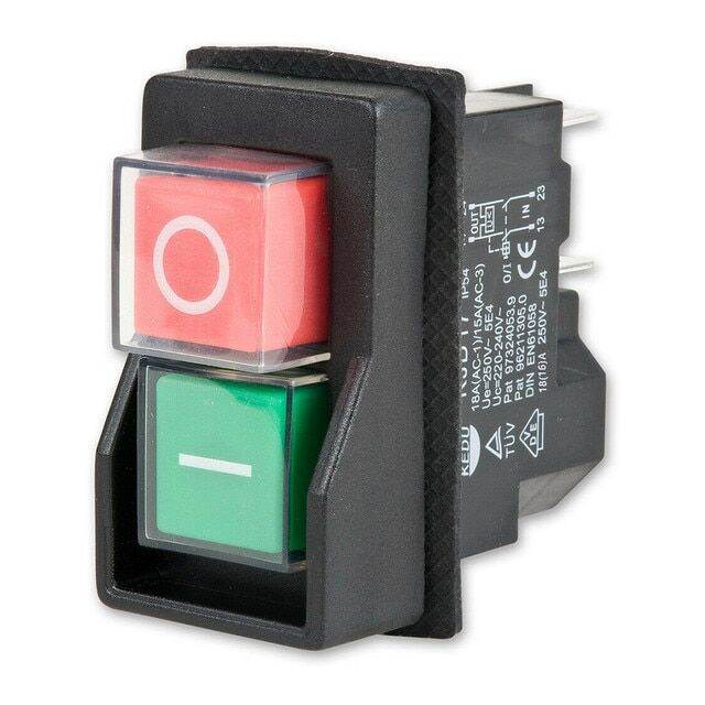 KJD17 NVR Switch Button Control Table Saws Electromagnetic Push Button ...