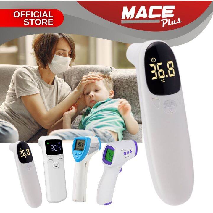 Digital Thermometer Infrared Non Contact Temperature Meter Fever Sensor ...