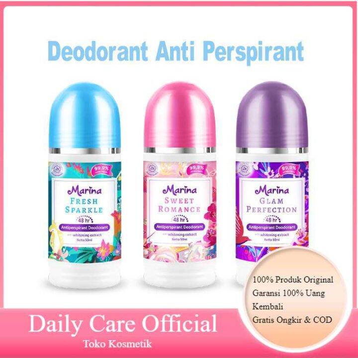 Marina Deodorant Anti Perspirant Roll On 50 ml Fresh Sparkle | Glam ...