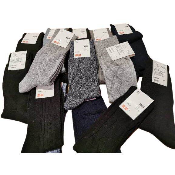 Uni Plain Color Long Calf Crew Work Socks for Leather Shoes Stokin ...