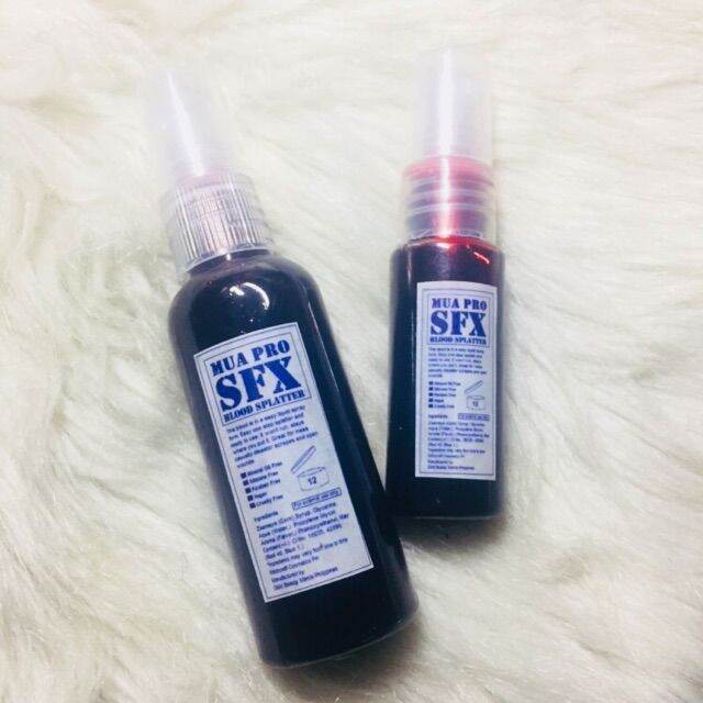 Agad na paghahatid fake blood MUA PRO SFX fake blood splatter spray ...