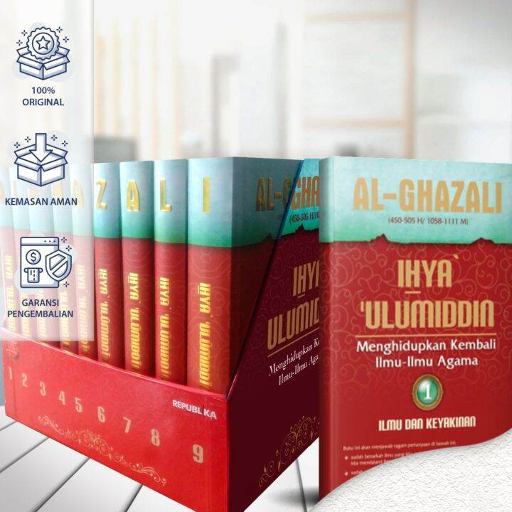 [PERJILID] 1-9 Kitab Ihya Ulumiddin - Imam Al-Ghazali | 100% Ori ...