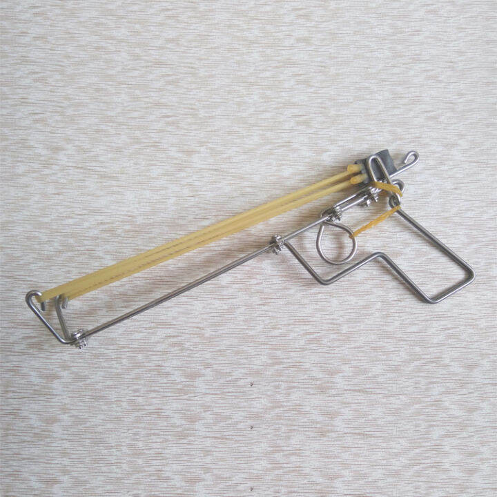 Stainless steel toy wire gun steel rubber band gun 7080 nostalgic ...
