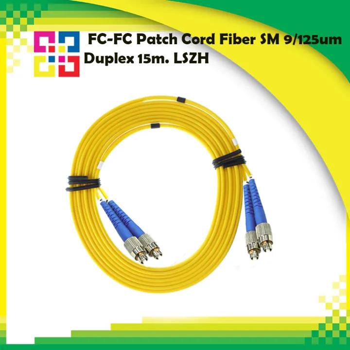 FC-FC Patch Cord Fiber SM 9/125um Duplex 15m. LSZH | Lazada.co.th