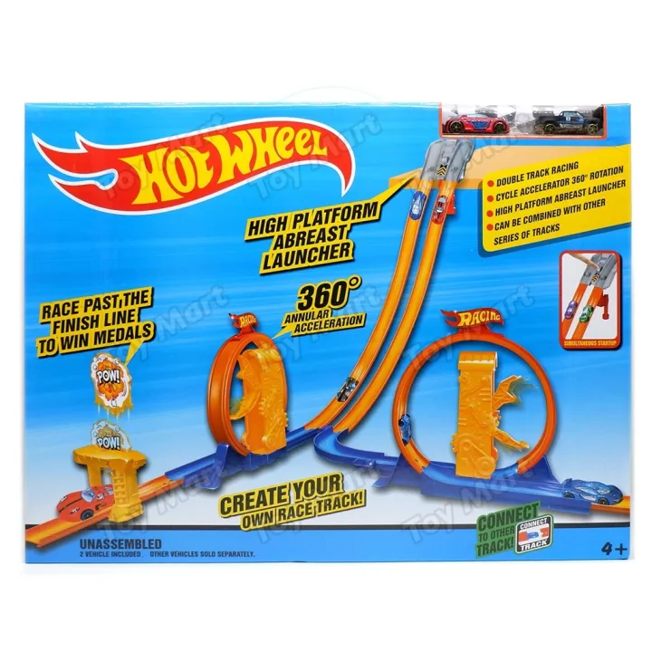 HotWheel Giant 360° Double Track Racing Parking Garage Create Your Own ...