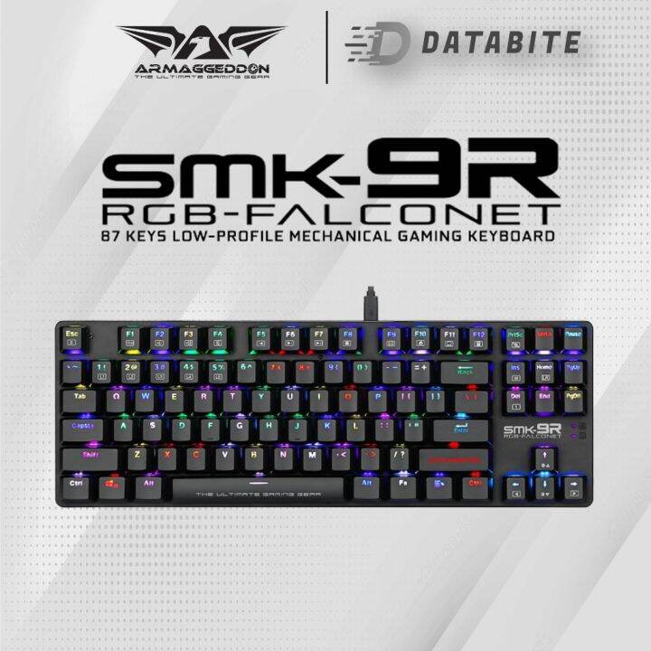 Armaggeddon Mechanical Keyboard SMK 9R Wired RGB Gaming Tenkey less ...