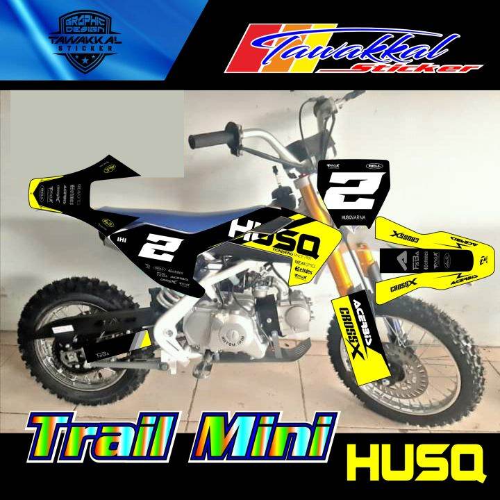 Sticker Decal Motor Trail Mini MXGP 27 Replika Husq Mesin 110cc Variasi ...