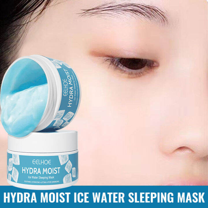 Hydra Moist Ice Water Sleeping Mask Cool Face Skin Whitening Collagen ...