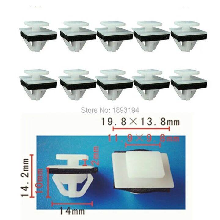 25 Pcs Nylon Moulding Car Clips With Sealer 87756-2e000 For Kia For ...