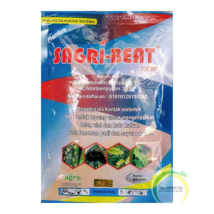 Insektisida SAGRI BEAT 7/30 WP 80gram - Sagribeat Insektisida Kontak ...