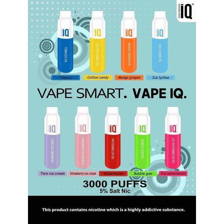 IQ 3000 Puffs Vape Disposable 1000mAh | Lazada PH