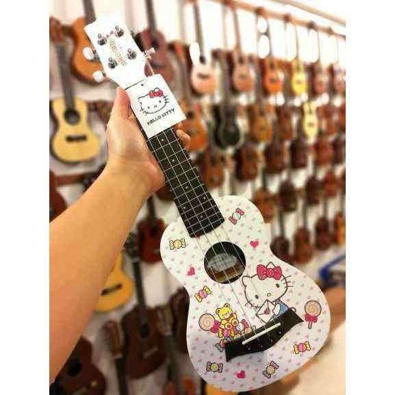 [101] SANRIO Hello Kitty Soprano Ukulele White With Padded Bag | Lazada