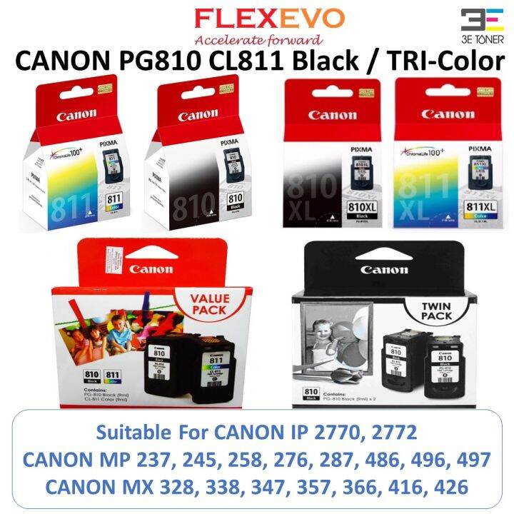 Canon 810 811 810XL 811XL PG810 CL811 PG-810 CL-811 PG-810XL CL-811XL ...