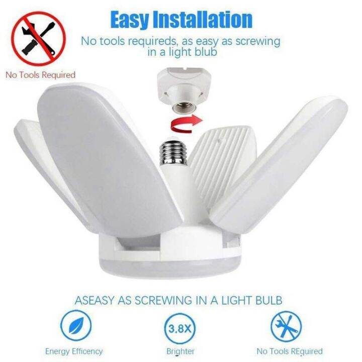 Foldable Fan Blade LED Light Bulb | Lazada PH