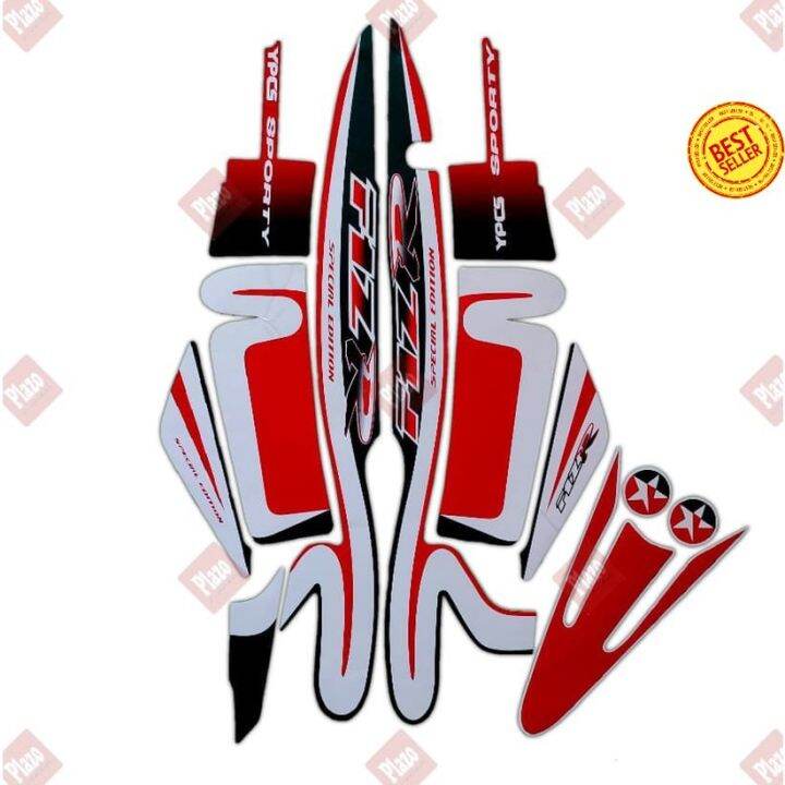 Striping Stiker Lis Body yamaha F1zr caltex edition merah | Lazada ...