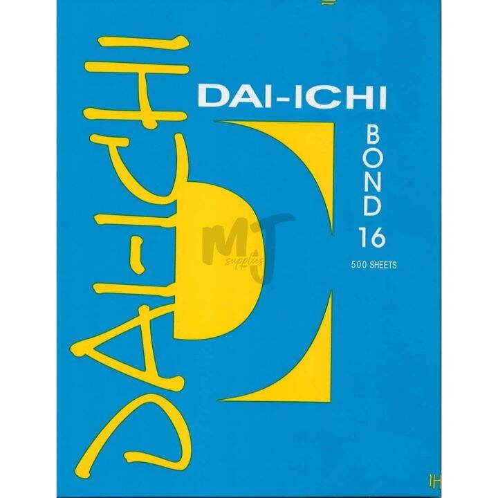 500 SHEETS. Dai-ichi Bond Paper Sub 16 (in SHORT and LONG) 56 gsm ...
