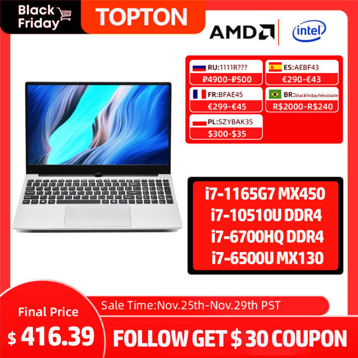 Free shipping 2021 Newest Slim Laptops In Core i7 10510U i7-1165G7 Full ...