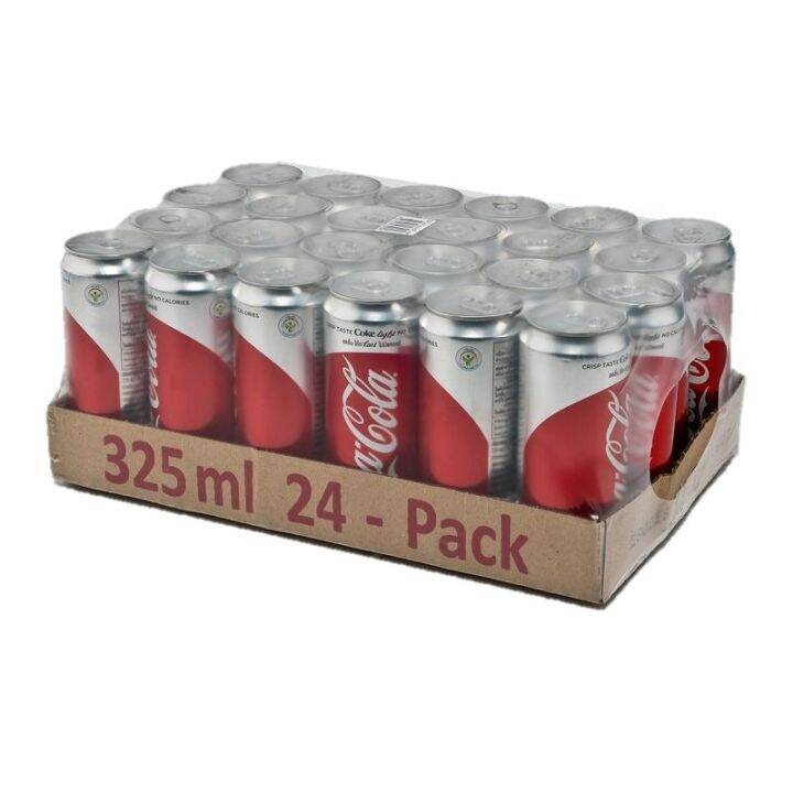 [พร้อมส่ง!!!] โค้ก ไลท์ น้ำอัดลม 325 มล. แพ็ค 24 กระป๋องCoke Light Soft Drink Original 325 ml x ...