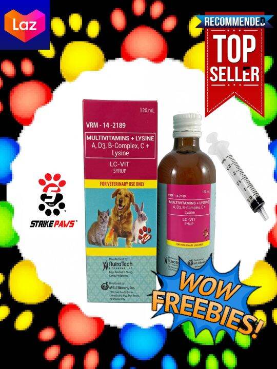 SPK LC Vit Energy Booster Pet Multivitamins Syrup for dogs and cats ...