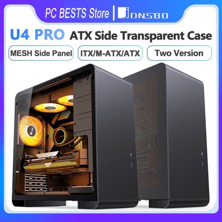 Jonsbo U4 Pro MESH ATX Case Side Transparent Tempered Glass Support ATX ...