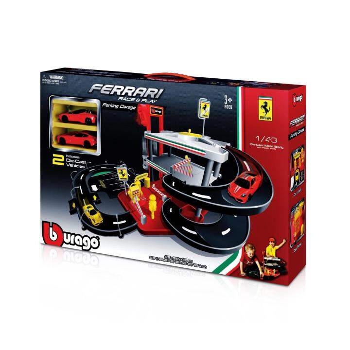 Bburago Ferrari Race & Play Parking Garage Playset | Lazada Singapore