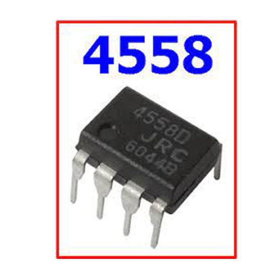 IC OP-AMP 4558 สำหรับปรีแอมป์ และวงจรอิเล็กทรอนิกส์ สินค้าในไทย ส่งไว ...