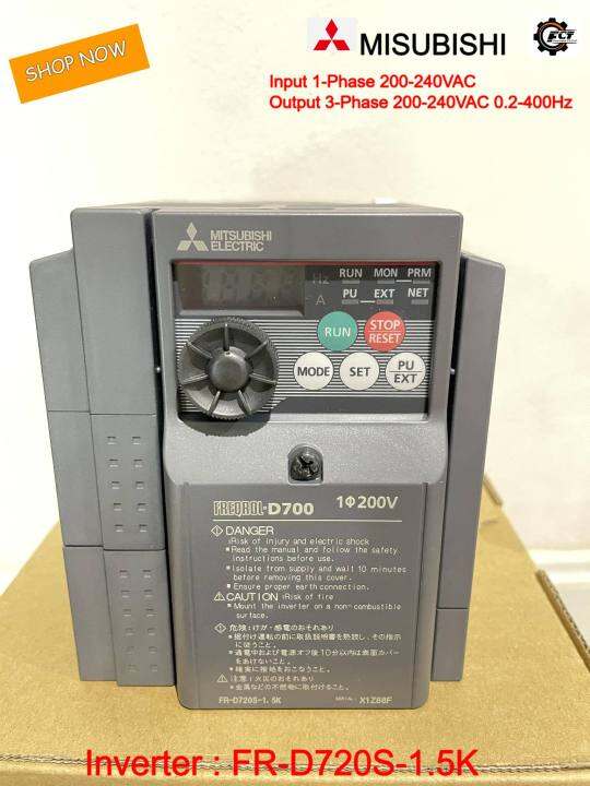 Mitsubishi FR-D720S-1.5K Inverter 1.5KW 2HP | Lazada.co.th