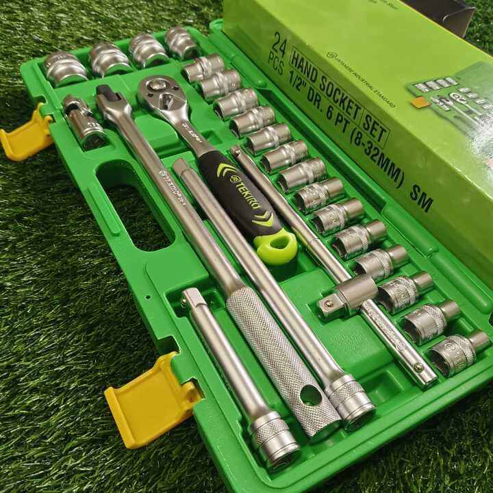 Allefix Tool Kit 187 PCS Perkakas Bengkel Dan Rumah Koper Lengkap Bahan/tekiro sock set 24pcs ...