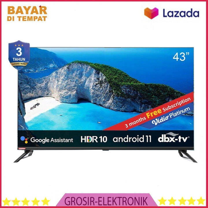 ANDROID TV CHANGHONG/SMART TV LED TV CHANGHONG L43H7 - Layar 43 inch ...