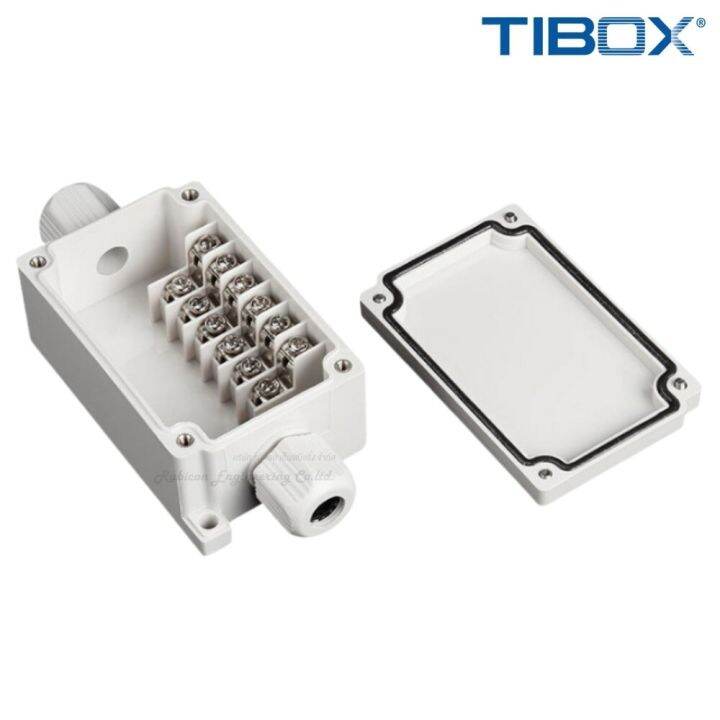 TIBOX TJ-6P กล่องพลาสติก พร้อมเทอร์มินอลบล็อก (Plastic Terminal Block ...