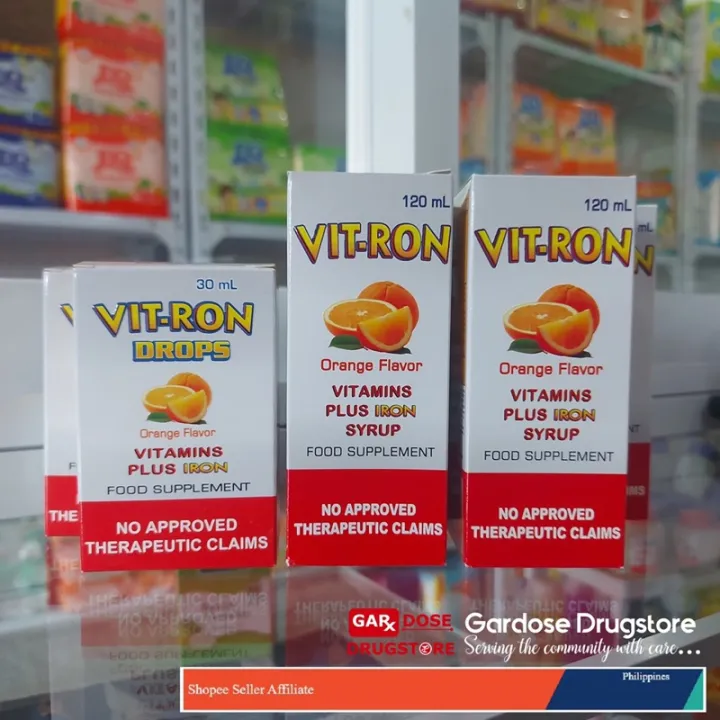 [𝗟𝗶𝗰𝗲𝗻𝘀𝗲𝗱 𝗗𝗿𝘂𝗴𝘀𝘁𝗼𝗿𝗲] Vitron Drops Syrup Vitamins plus Iron [RSV ...