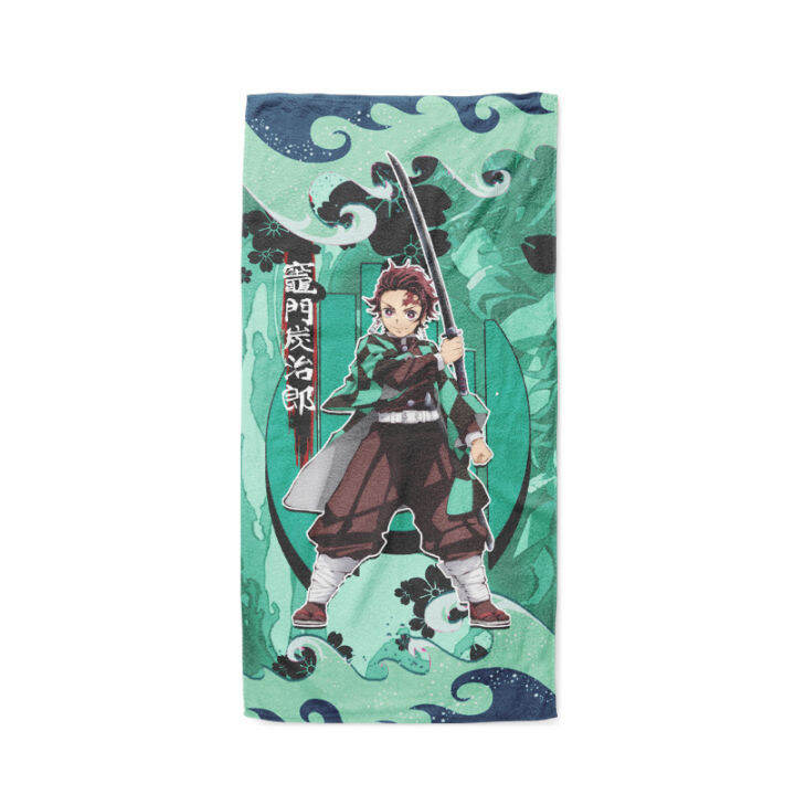Anime Demon Slayer Cosplay Towel Anime 75x35cm Anime Face Bath Towels ...