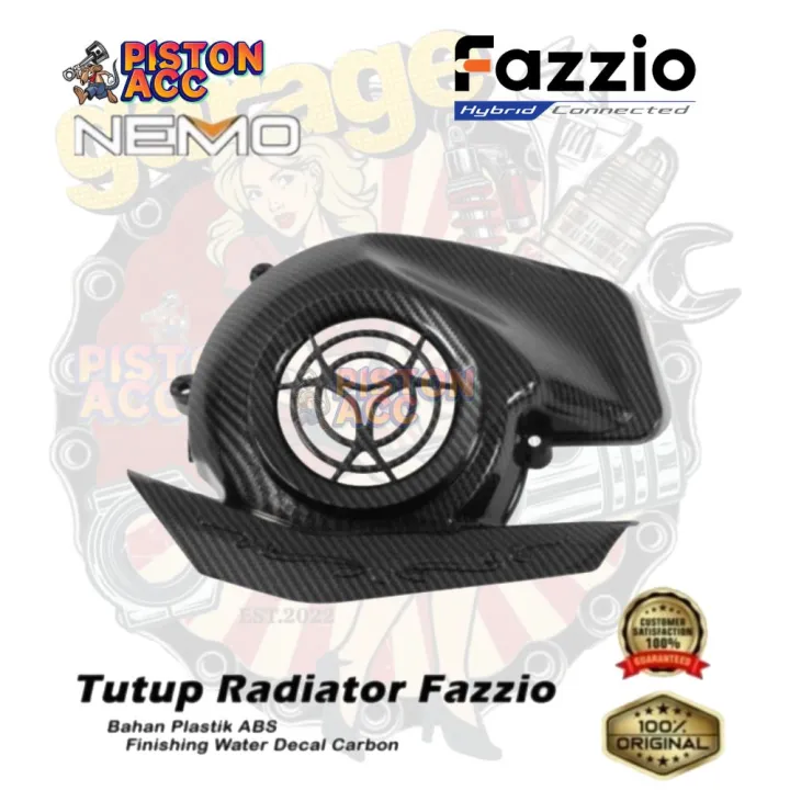 Cover Tutup Kipas Radiator FAZZIO 125 Carbon Nemo | Lazada Indonesia
