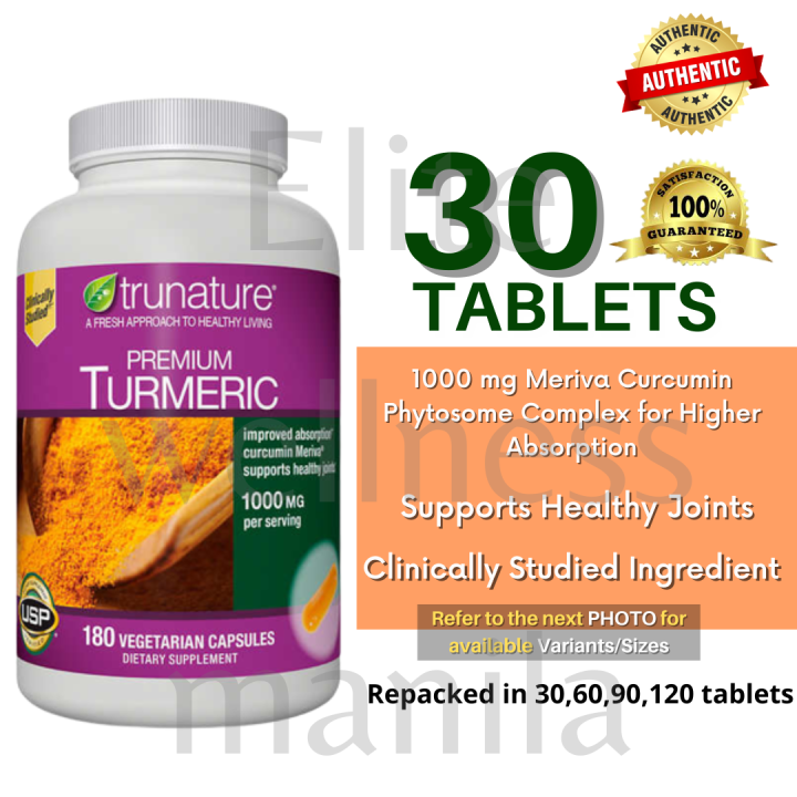 30 Softgels- Trunature Premium Turmeric 1,000 mg AUTHENTIC | Lazada PH