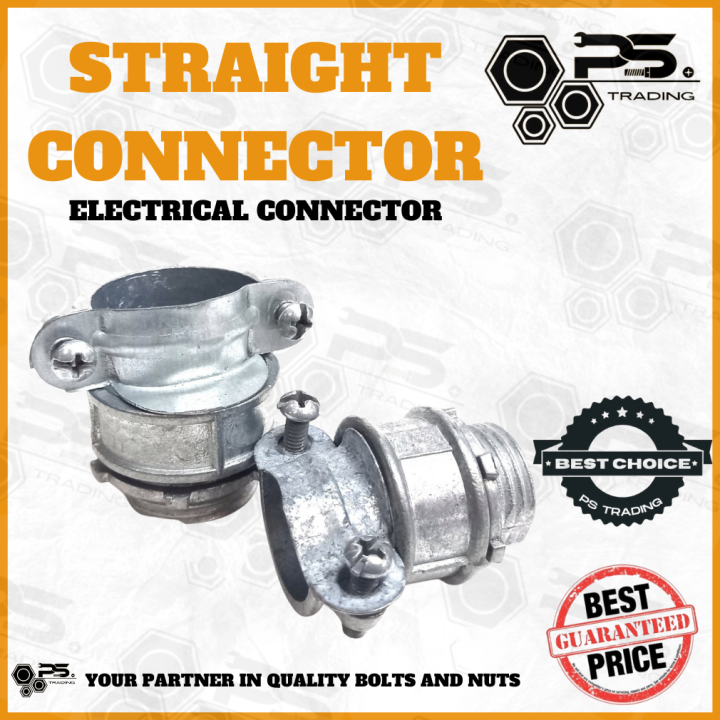 STRAIGHT CONNECTOR | 1/2" | 3/4" | 1" | ELECTRICAL CONNECTOR SOLD PER ...